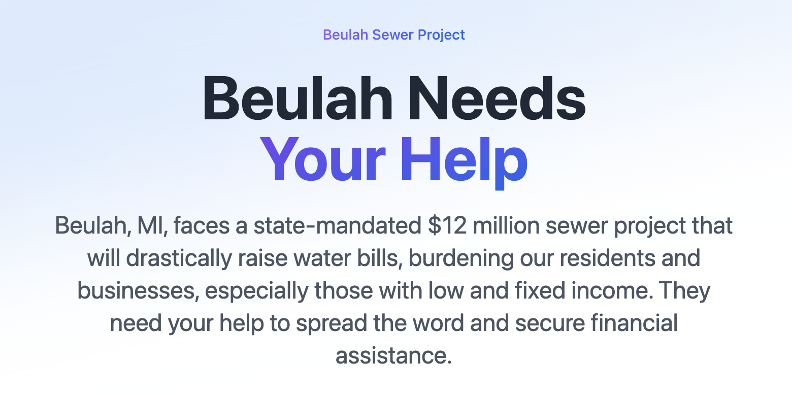 Beulah Sewer Project